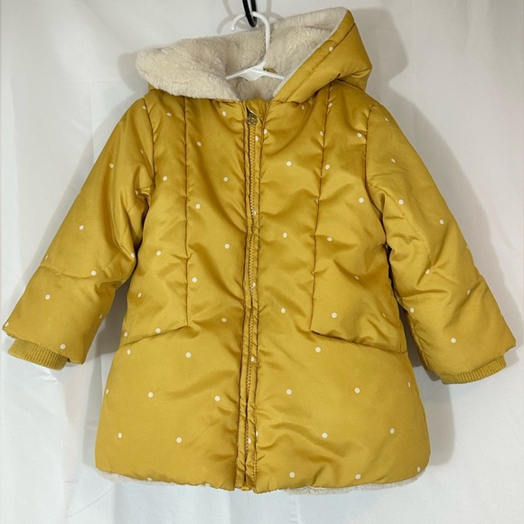 Me Jane | Jackets & Coats | Me Jane Mini Polka Dot Hooded Puffer Coat ...